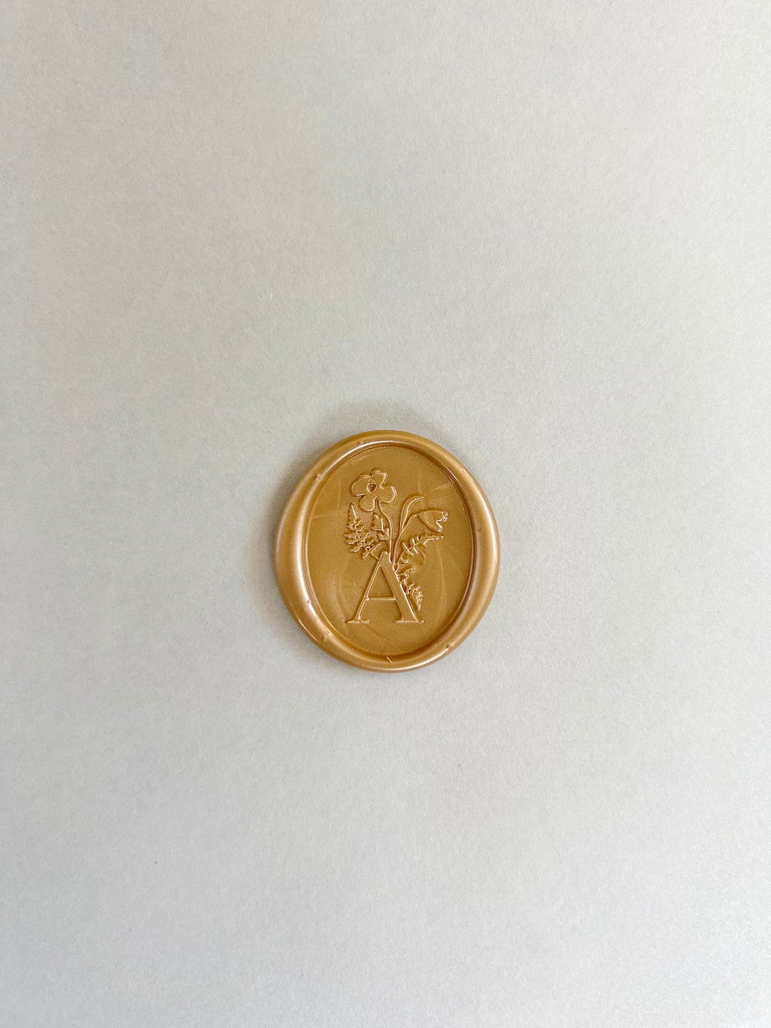 LETTER A Alpine Meadow Monogram Wax Stamp, Wax Seal Stamp for Wedding ...