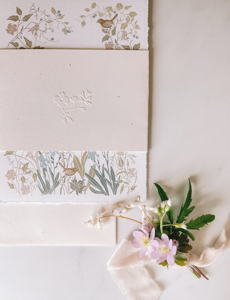 BEATRICE Floral Embosser Simple Envelope Embosser Emboss - Etsy