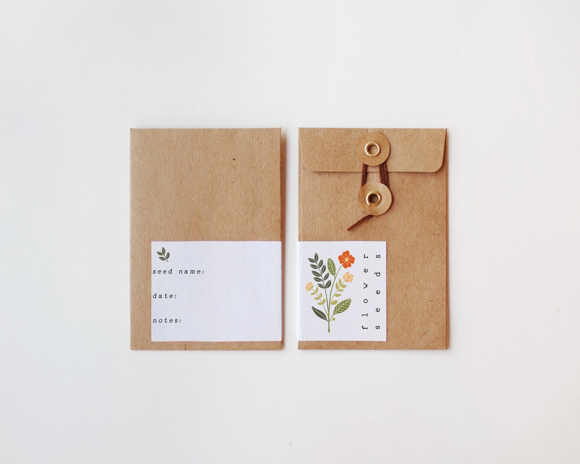 Seed Labels, Labeling for Flower Seeds, Labels for Zinnia Seeds ...