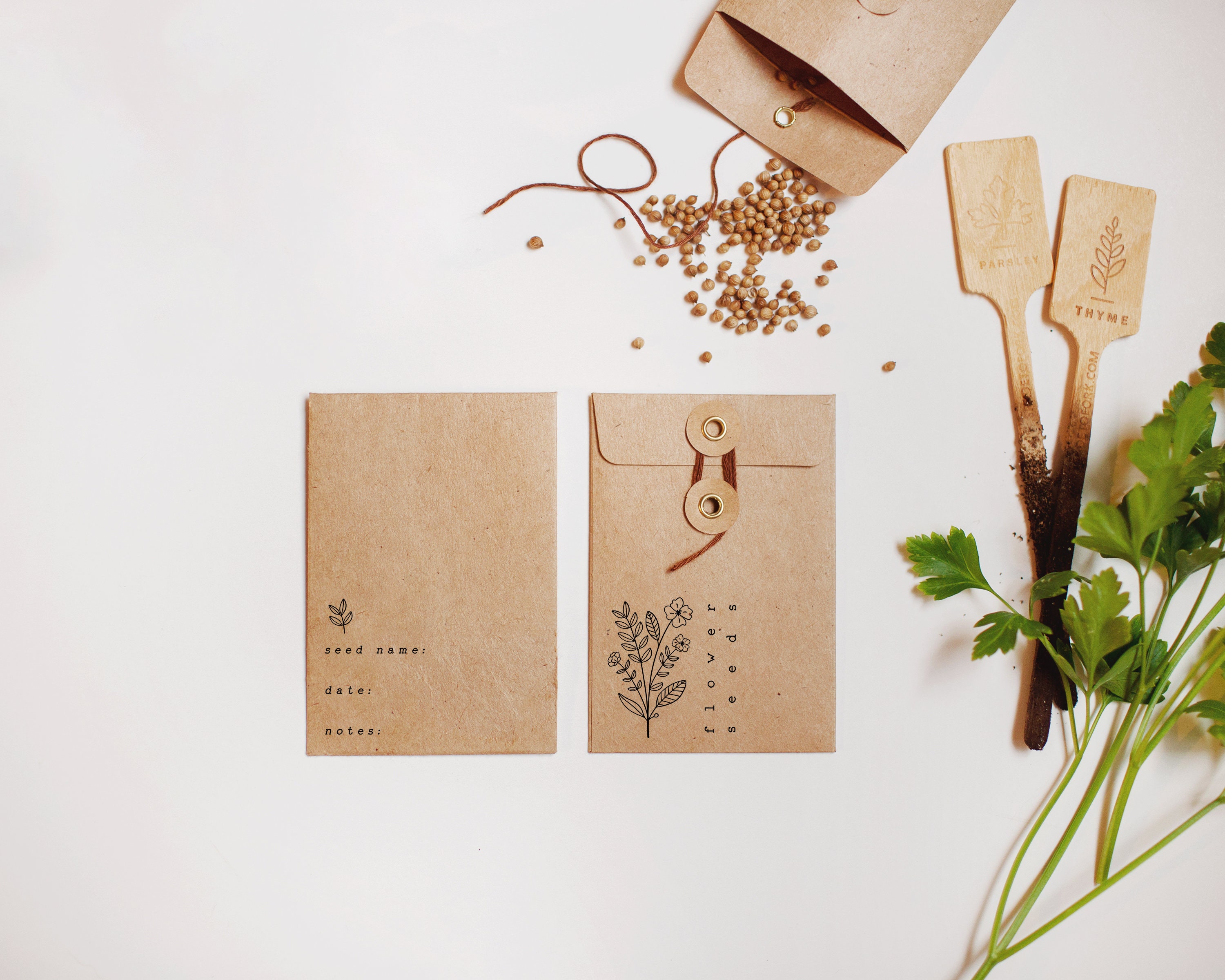 Seed Labels Flower Seed Labeling Stamp Set for Seed - Etsy