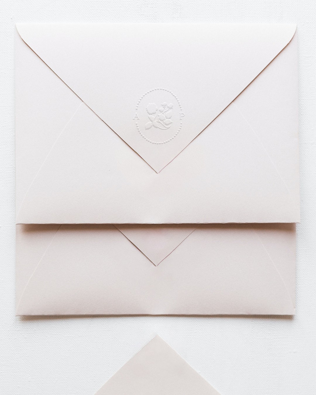 Monogram Floral Embosser | Simple Envelope Embosser, Emboss Wedding ...