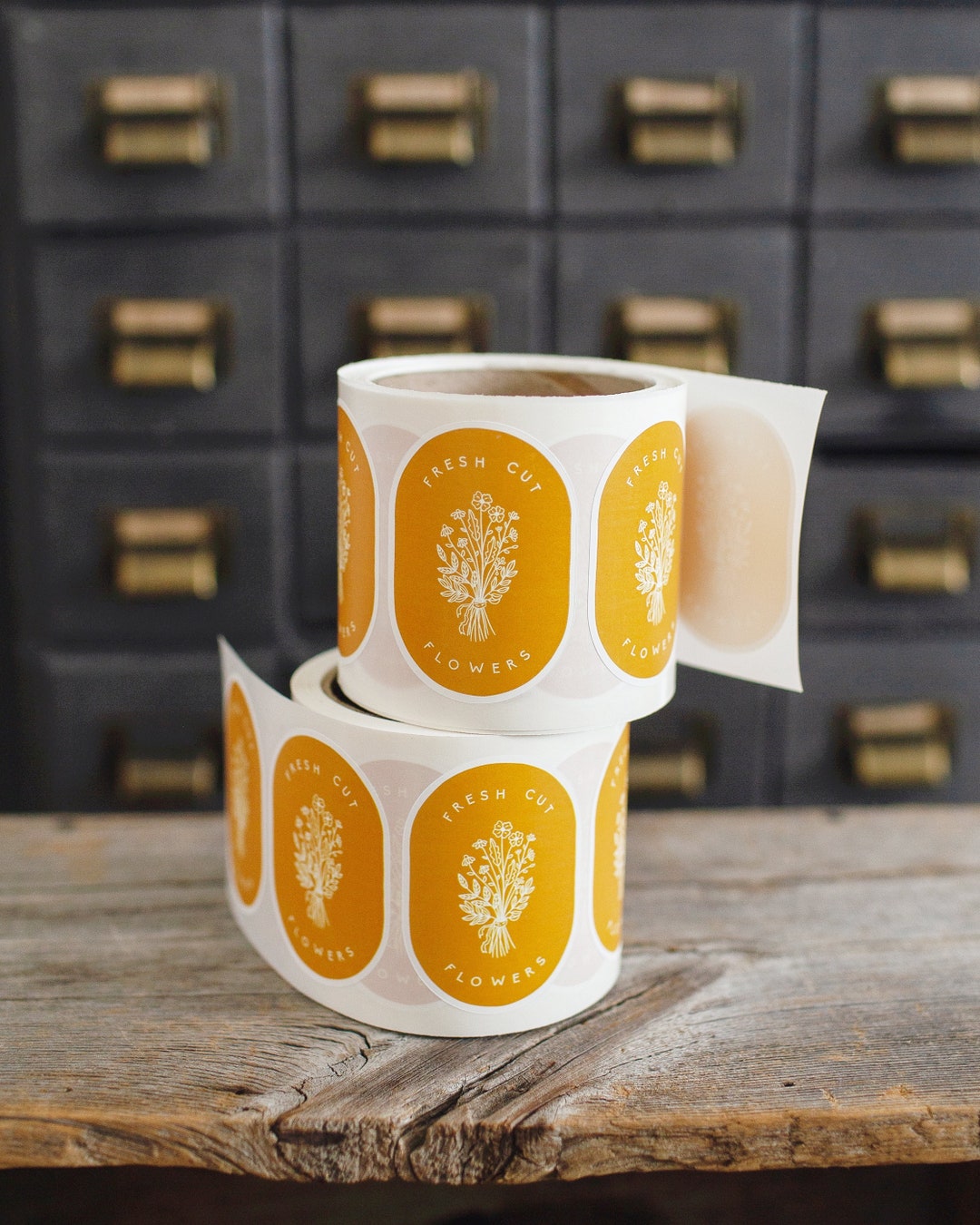 Flower Bouquet Sticker, Fresh Cut Flowers Label, Floral Sticker ...