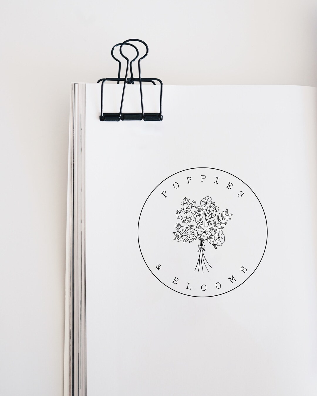 Custom Flower Bouquet Stamp, Fresh Cut Flowers Stamp, Floral Stamp ...