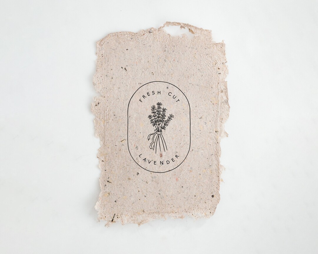 Lavender Bouquet Stamp, Fresh Cut Flowers Stamp, Floral Stamp, Florist ...