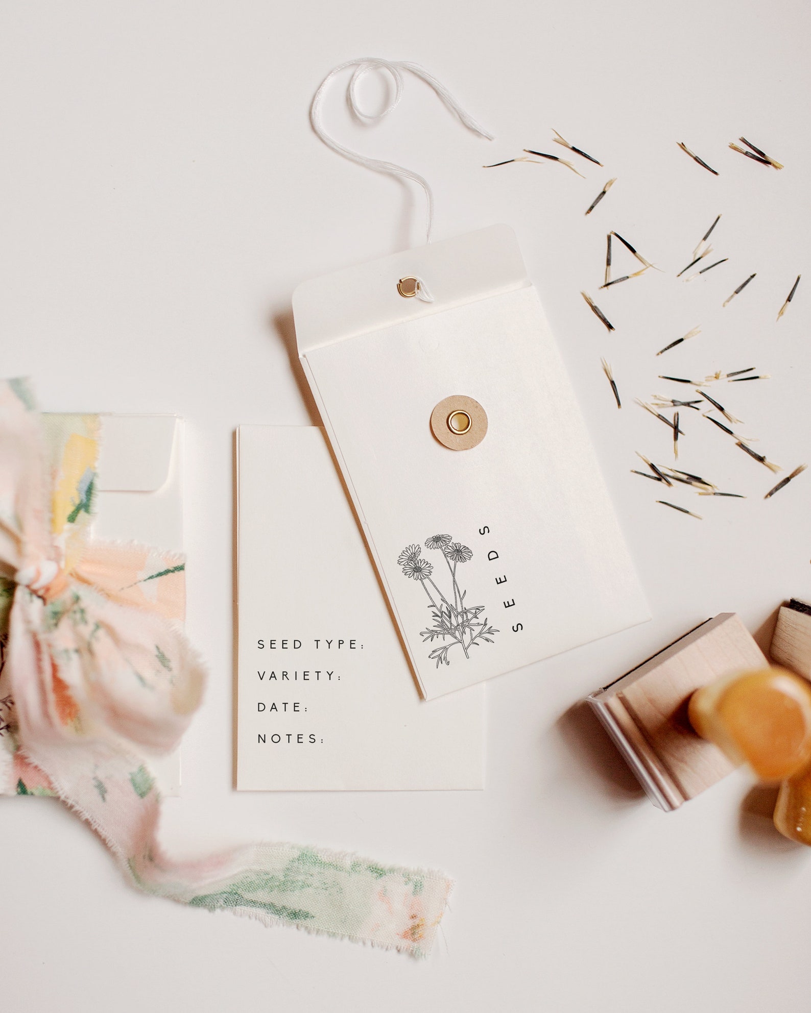 Seed Labels Flower Seed Labeling Stamp Set for Seed - Etsy
