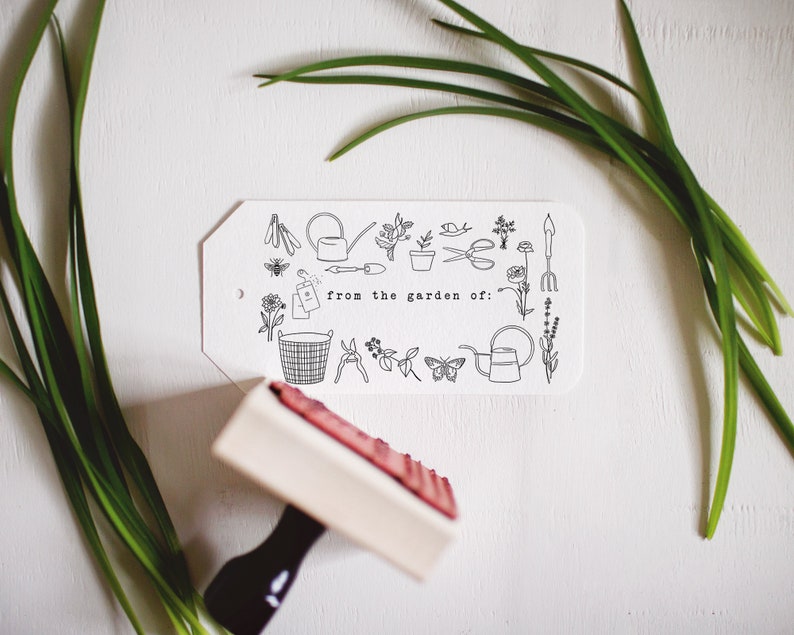 From the Garden of Stamp Home Gardening Labels Farm Fresh | Etsy