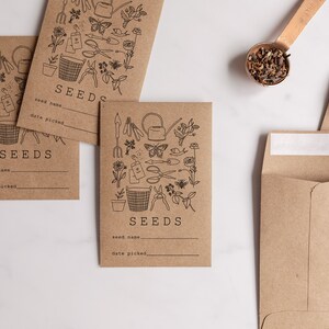 Printed Seed Envelopes Seed Packet Stamp Seed Labeling - Etsy