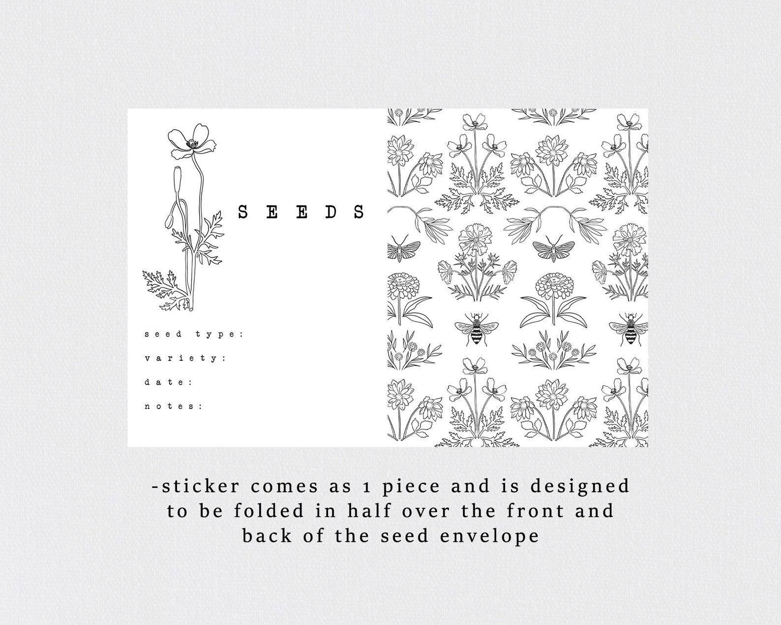 Seed Labels Flower Seed Labeling Sticker Label for Seed - Etsy