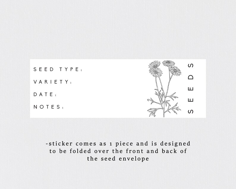 Seed Labeling Labels for Seed Packets Write on Seed Labels - Etsy UK
