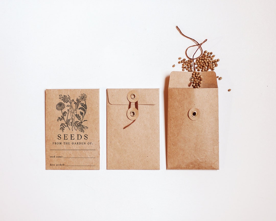 Custom Seed Packet Stamp | Wildflower Seed Stamp | Seed Labeling Stamp ...