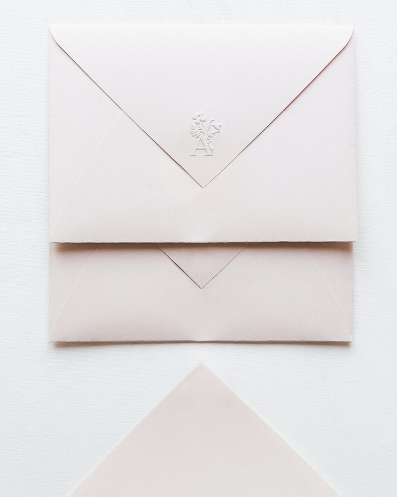 Alpine Meadow Monogram Embosser, Embosses From BOTTOM, Emboss Wedding ...