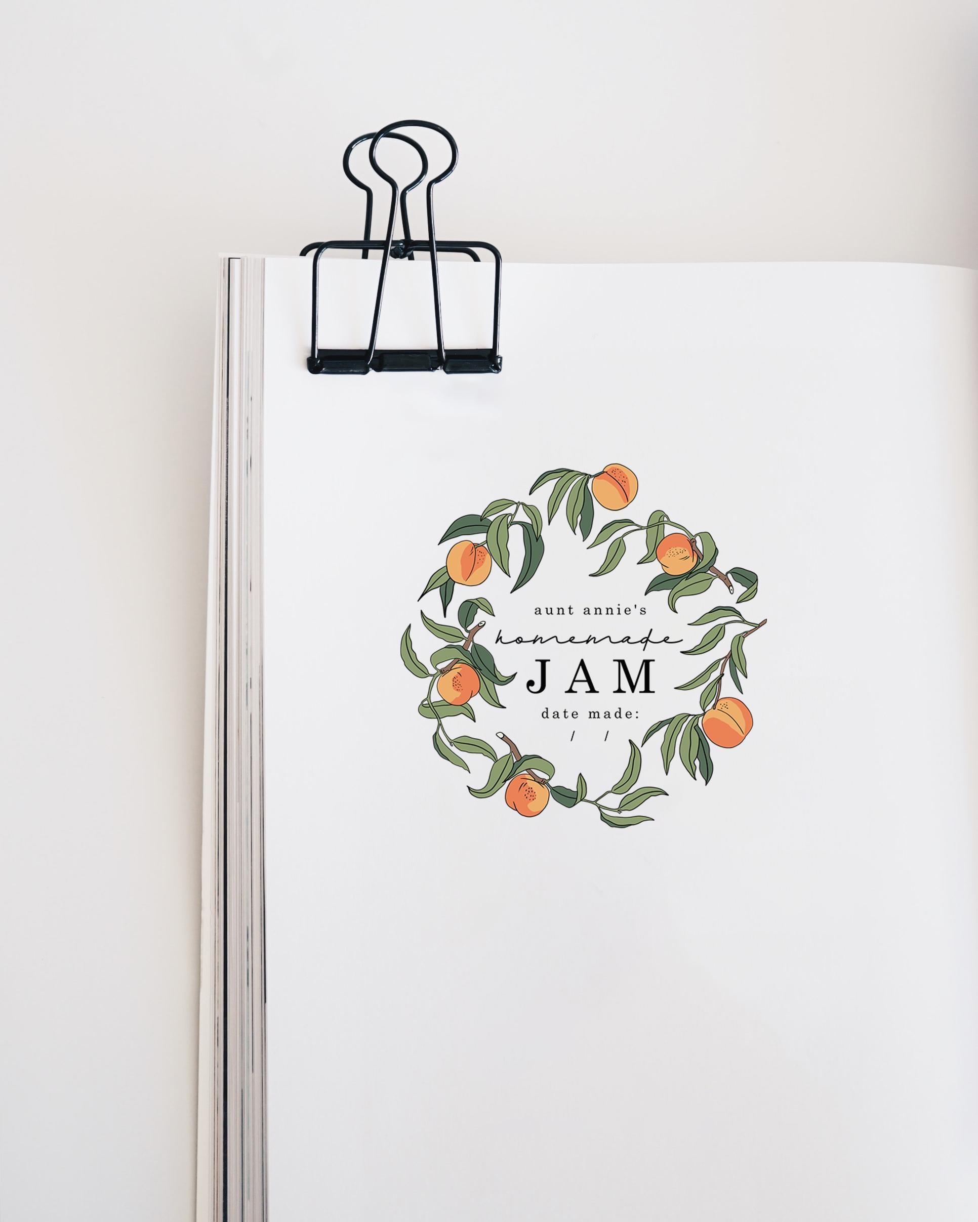 DIGITAL FILE, Homemade Jam Sticker, Homemade Peach Jam, Sticker File ...