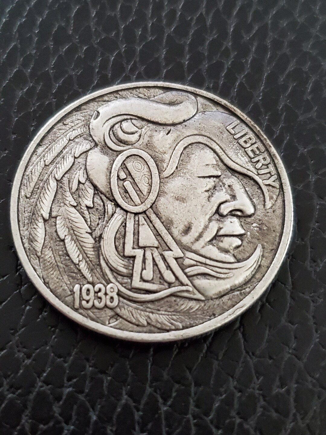 Native American Warrior Hobo Dollar Coin - Etsy
