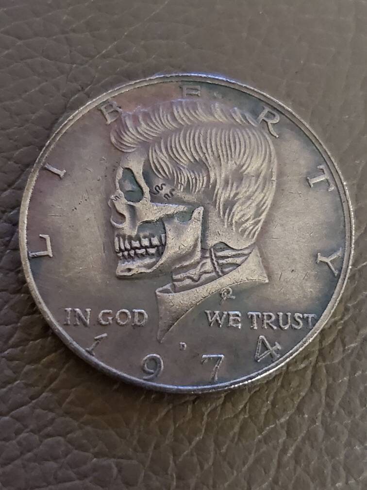 Kennedy Skullhead Hobo Coin - Etsy