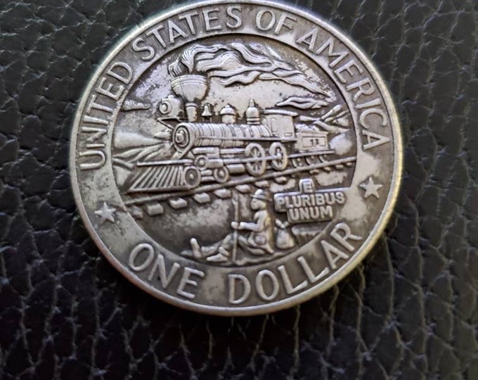 Early U.S. Train Traveling Down the Track Hobo Coin - Etsy