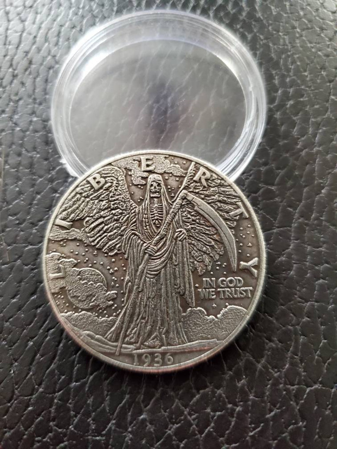 Winged Reaper Hobo Coin - Etsy