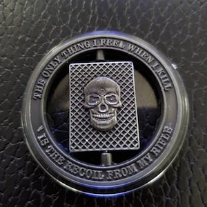 Military Sniper Challenge Coin With Spinning Bullseye - Etsy