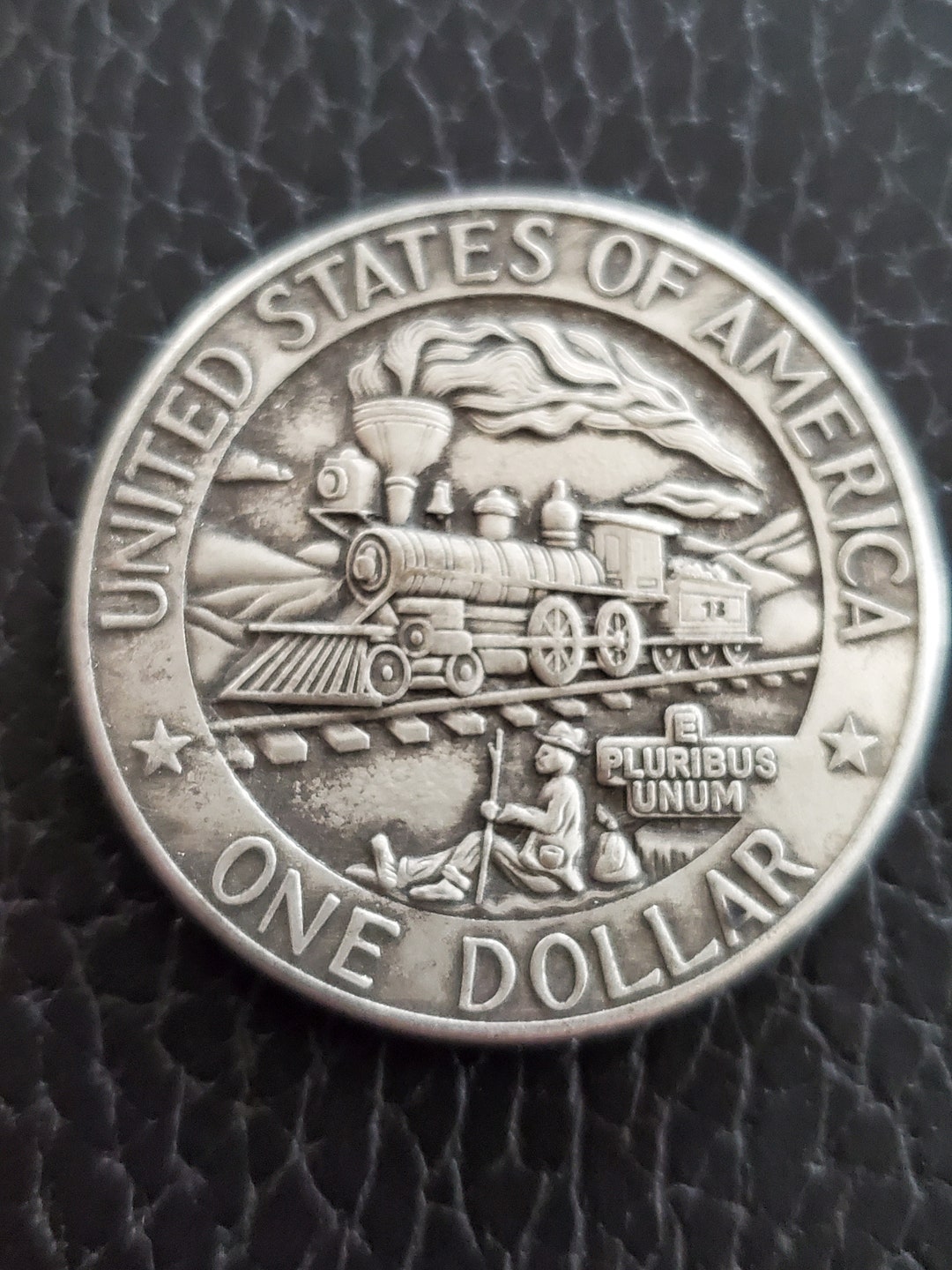 Hobo Coin, Hobo Watching Train Come By - Etsy