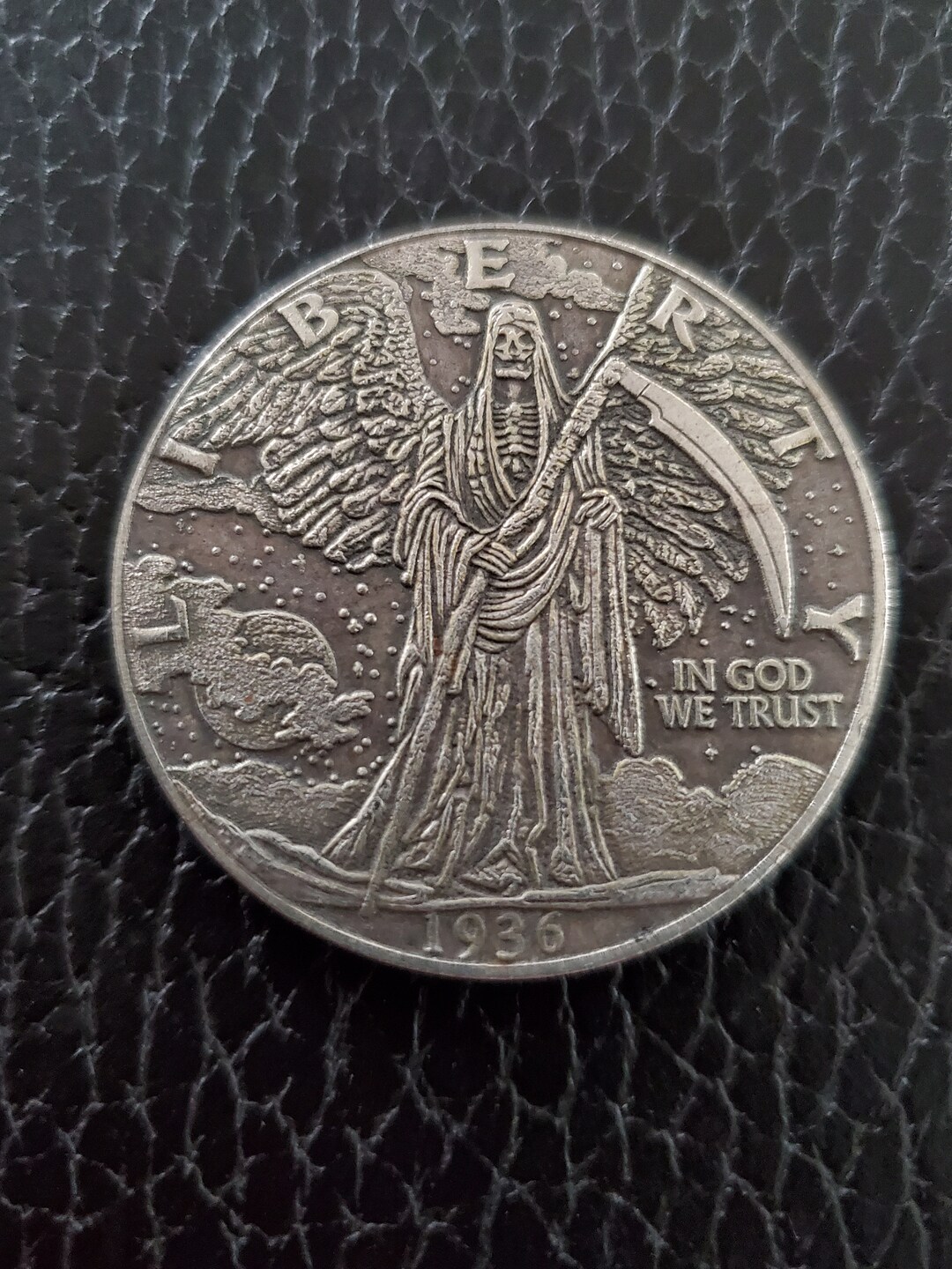 Winged Reaper Hobo Coin - Etsy