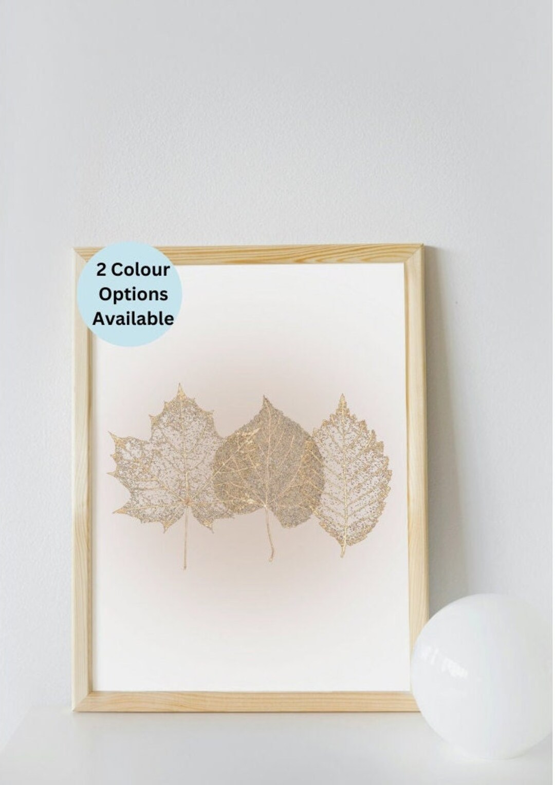 Skeleton Leaves Wall Art Botanical Theme Print Country Cottage Wall ...