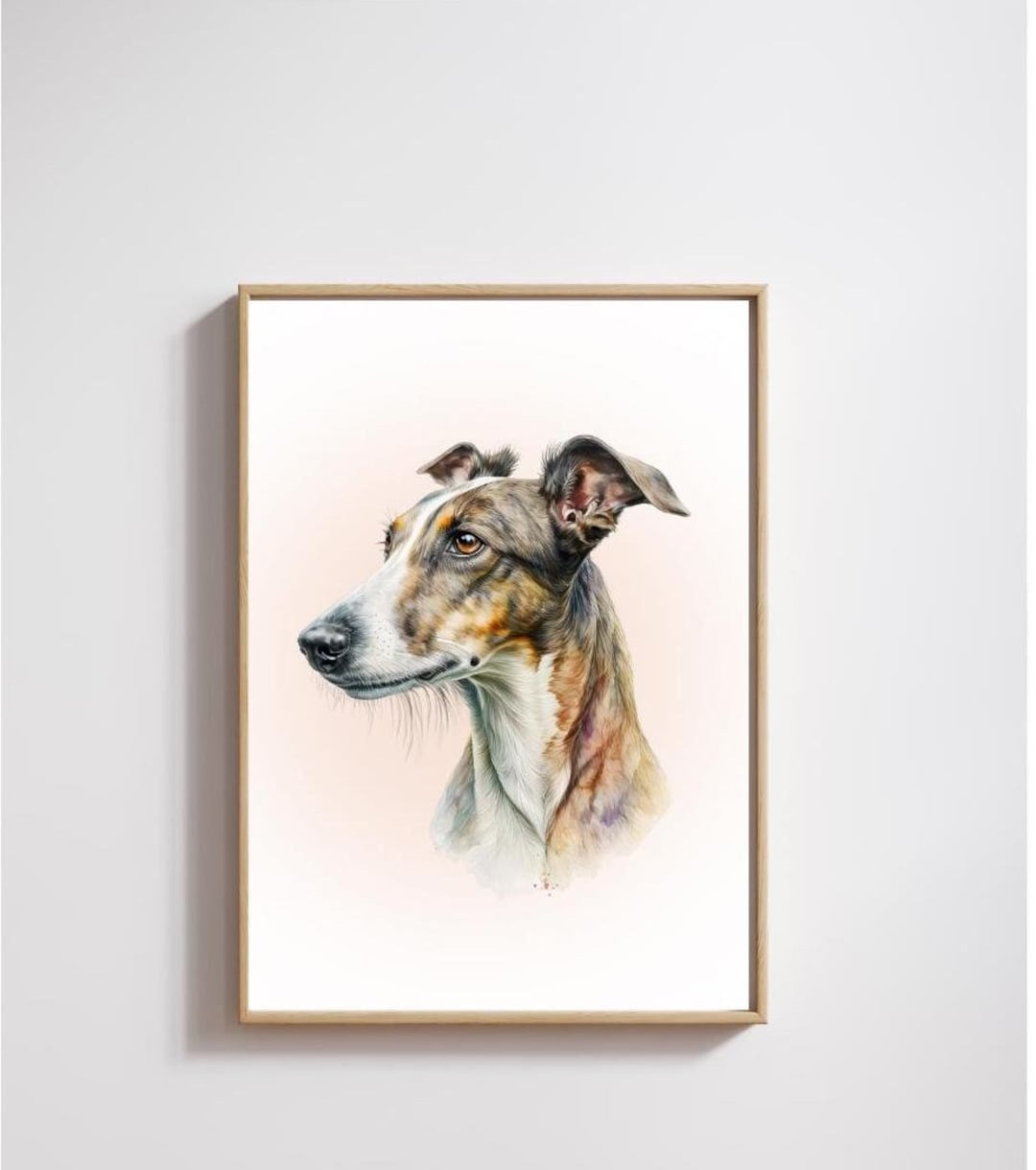 Greyhound Watercolour Print, Greyhound Dog Wall Art, Watercolour ...
