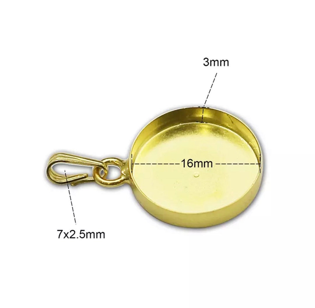 Sterling Silver 16mm Pendant Tray: DIY Mother's Milk Keepsake Jewelry ...