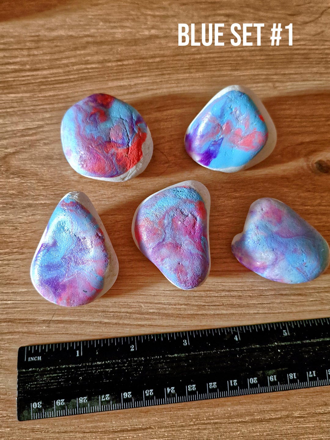 Set of Kindness Rocks, Hand Painted Stones for DIY Messages ...