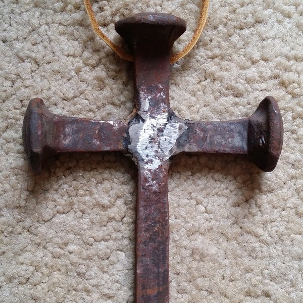 Railroad Spike Cross - Etsy