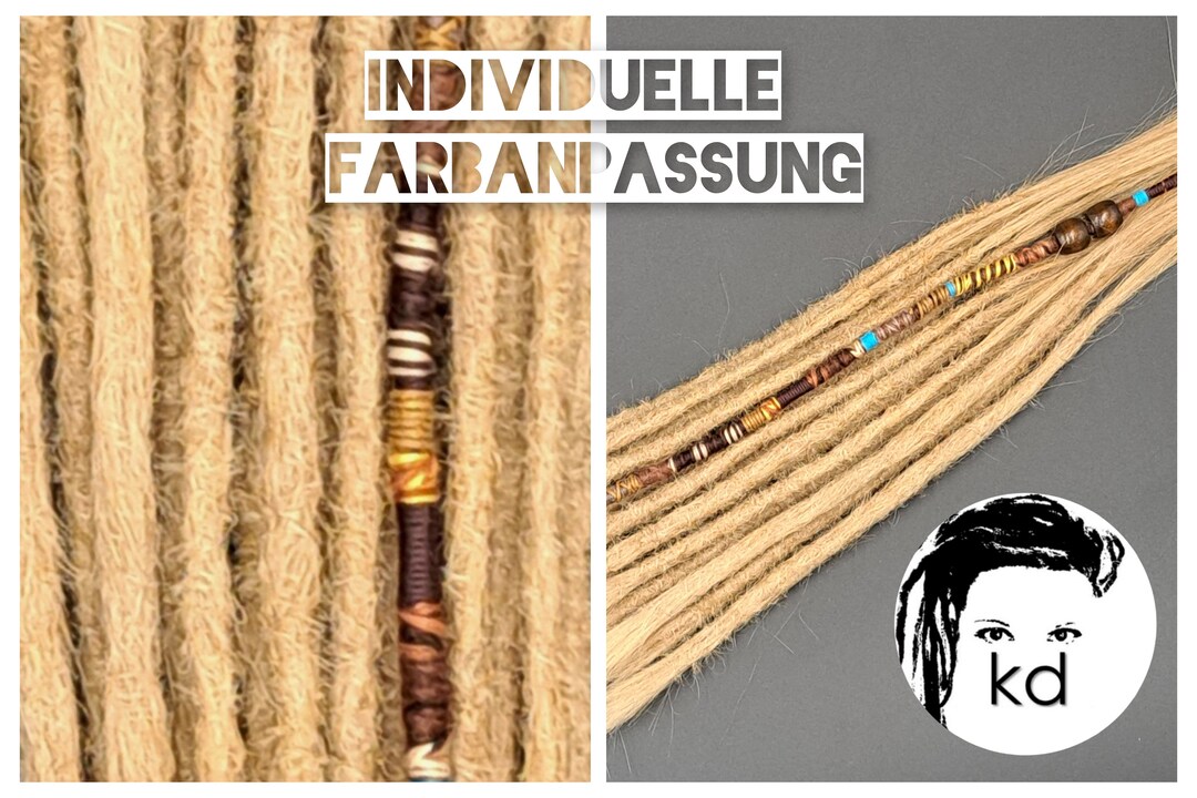 Real Hair Dreads - Individual Color Matching! High-quality Dread ...