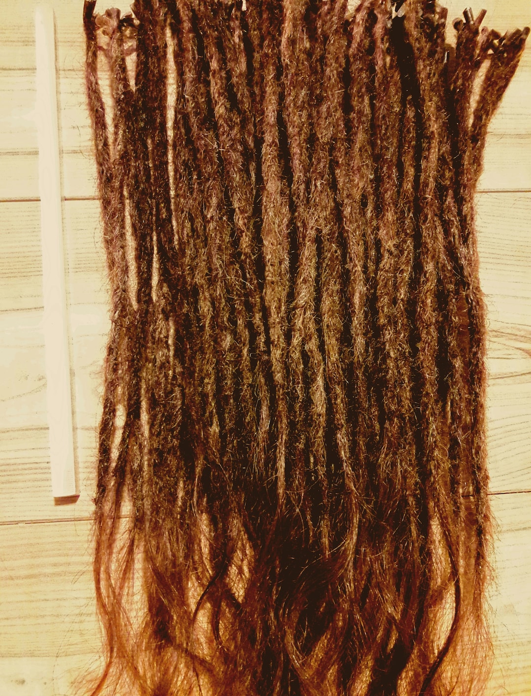 Human Hair Dreads Medium Brown / 5-120 High-quality Dread Extensions 50 ...