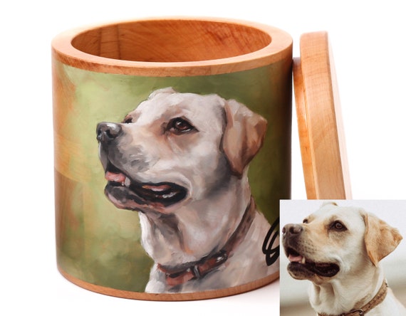 Golden Retriever Wooden Urn Labrador Retrievers Pet Urns for - Etsy