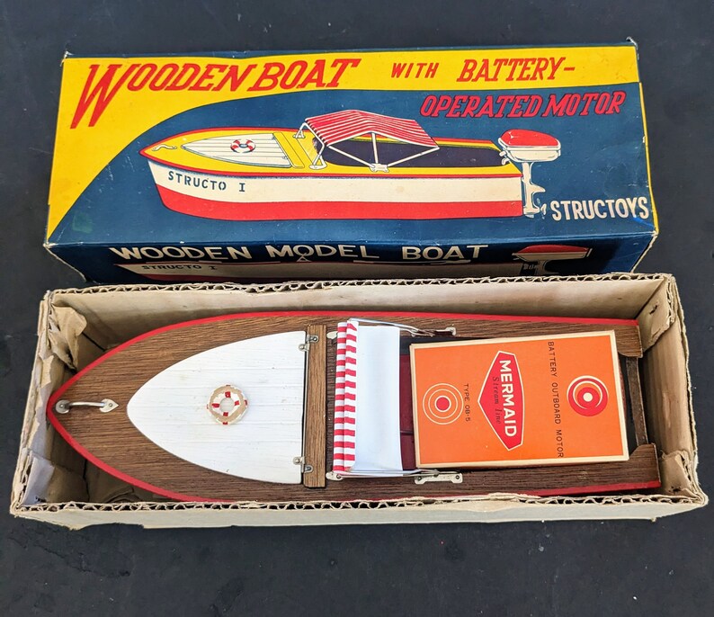 1960s Structo Speed Boat With Trailer Boxes & Instructions. - Etsy