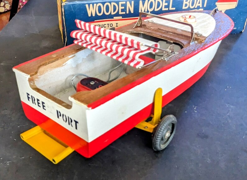 1960s Structo Speed Boat With Trailer, Boxes & Instructions. - Etsy