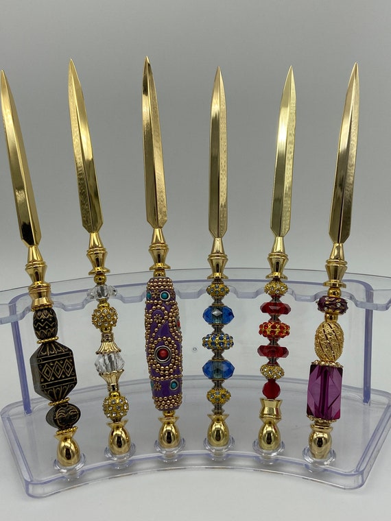 Gold Beaded Letter Opener | Etsy