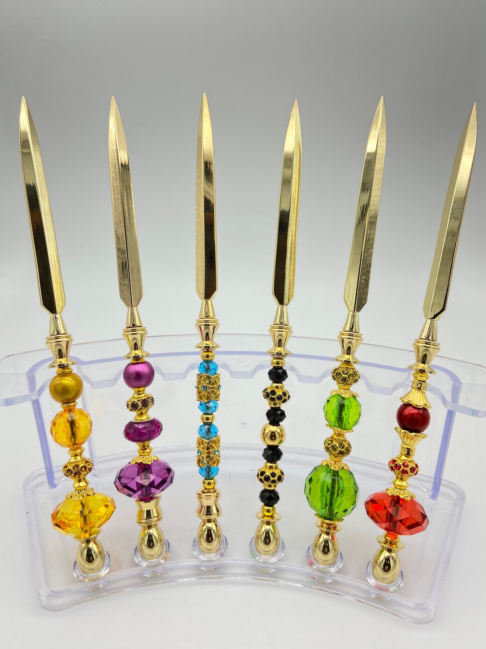 Gold Beaded Letter Opener - Etsy