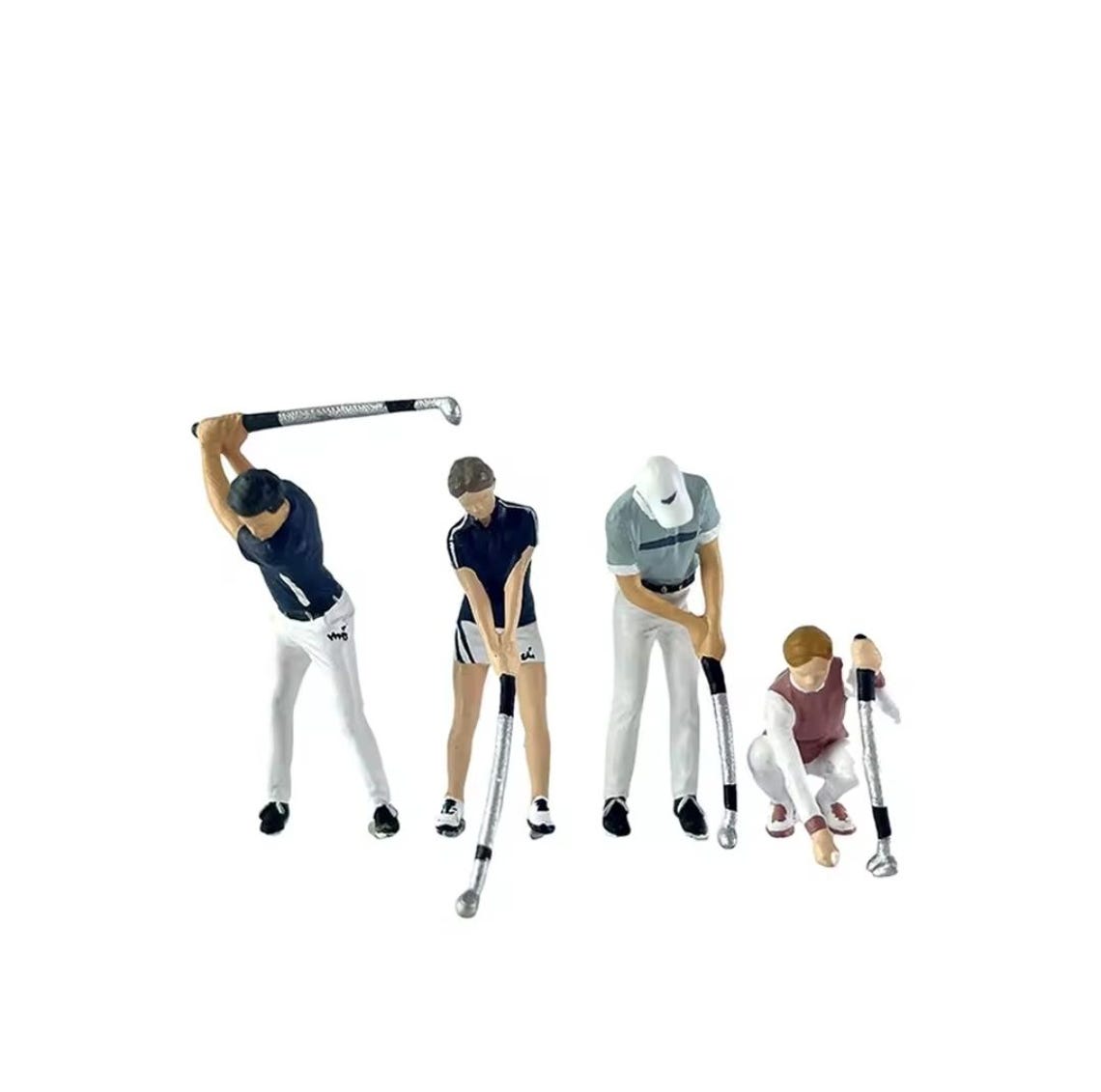 Golf Playing Miniature 1:64 People Figures Scale Model Mini Golfing ...