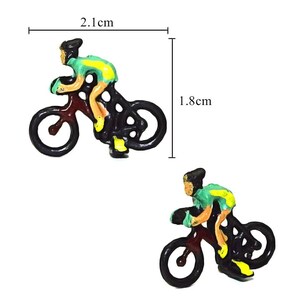 Miniature BICYCLE Racing 1:87 Road Cycling Sport Cyclist People Bike ...