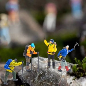 Mountain Ice Climbing 1:87 Miniature People Figure Scale Model Explorer ...
