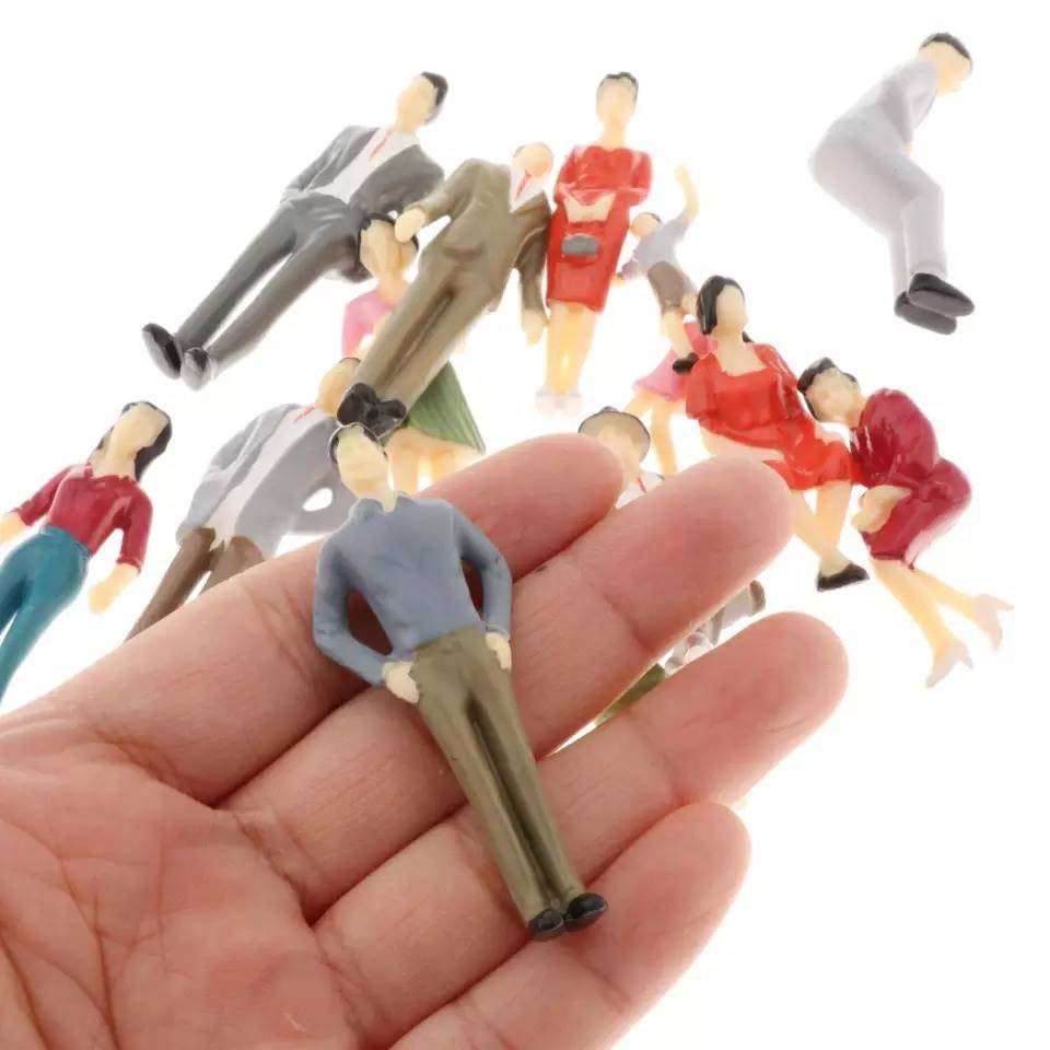Scale Model Train Figures: Miniature People for Diorama (2-50pcs) - Etsy
