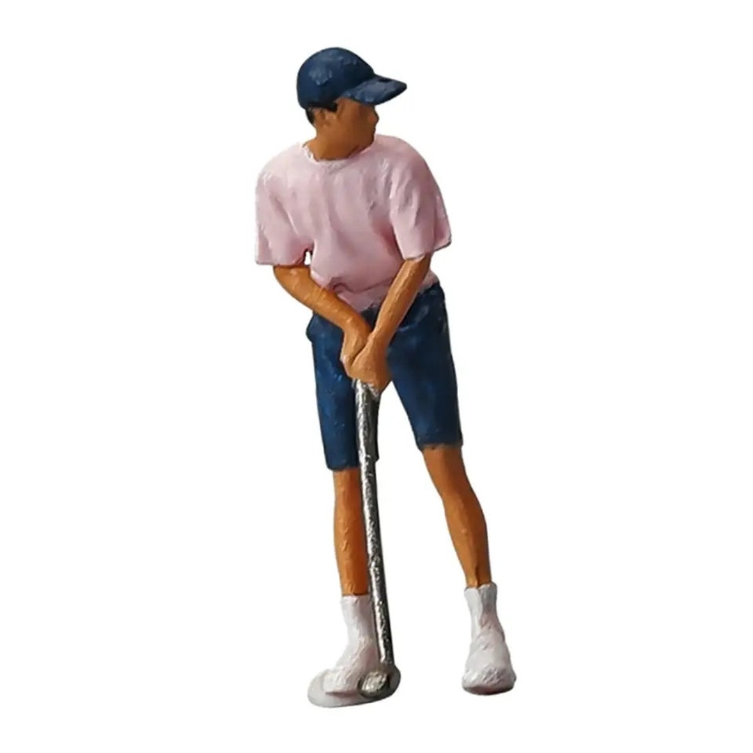 Golf Miniature 1:64 Man People Figure Scale Model Mini HO Guage Golfing ...