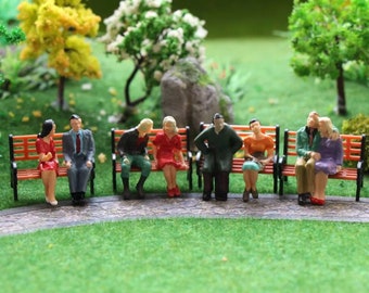 50 Pcs Miniature All Seated Passenger Sitting People Man Woman - Etsy