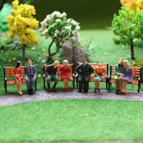 12pcs G Scale Sitting Figure 1:25 Seated People Railway - Etsy