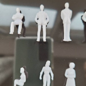 Blank People Miniature 1:50 36mm Scale Model 2-100pc Unpainted Figures ...