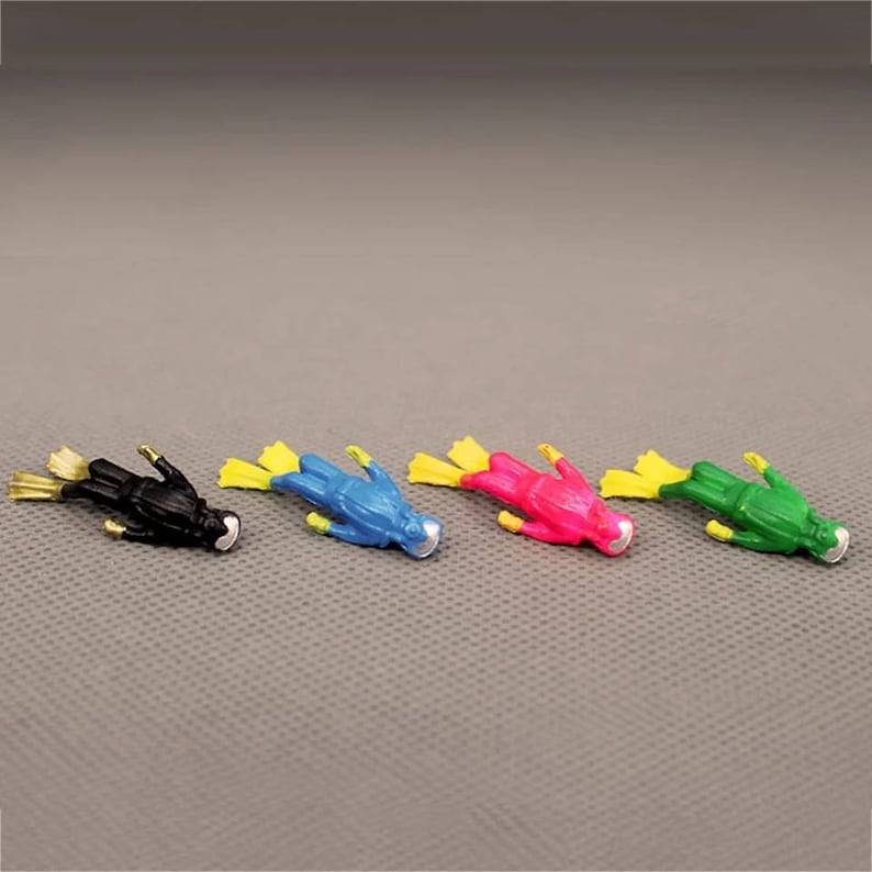 Miniature Scuba Diver Figure: Ocean Explorer Model (2cm/3.8cm) - Etsy