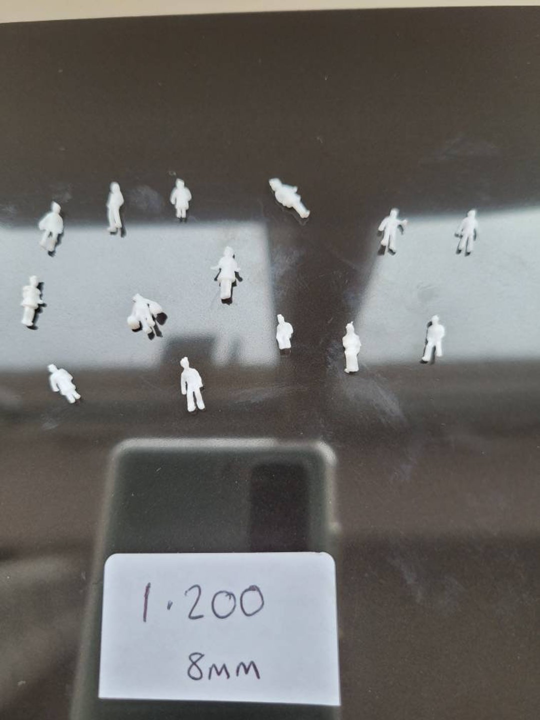 Blank People Miniature 1:200 8mm Scale Model 10-100pc Unpainted Figures ...