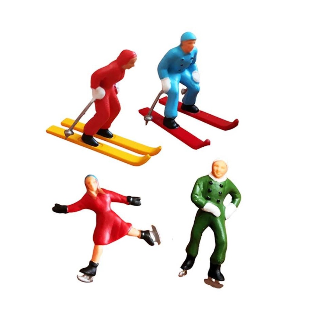 Ice Skater Skier 1:87 Miniature People Skiing Speed Skating - Etsy Canada