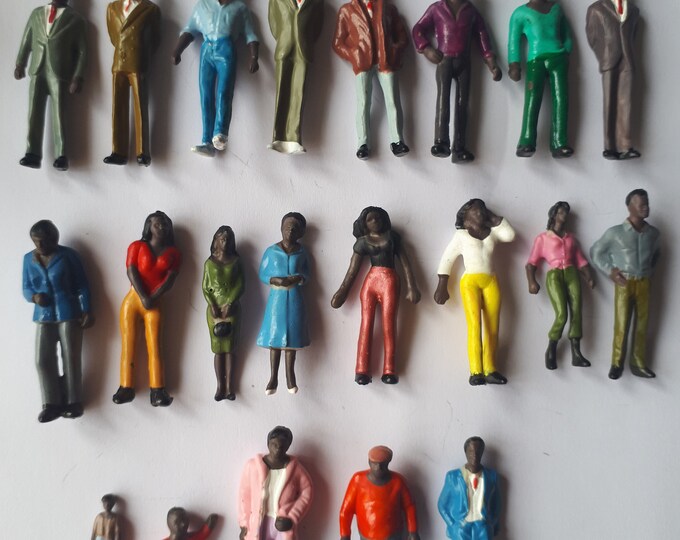 1:48 Scale Miniature People | Multicultural O Scale Figures - Museum of ...