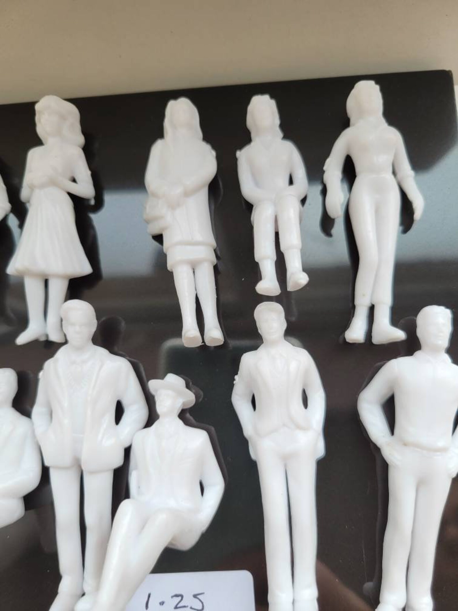 Unpainted Miniature People Figures 1:25 Scale, 70mm DIY Models - Etsy