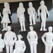 Blank People Miniature 1:25 70mm Scale Model 2-100pc Unpainted Figures ...