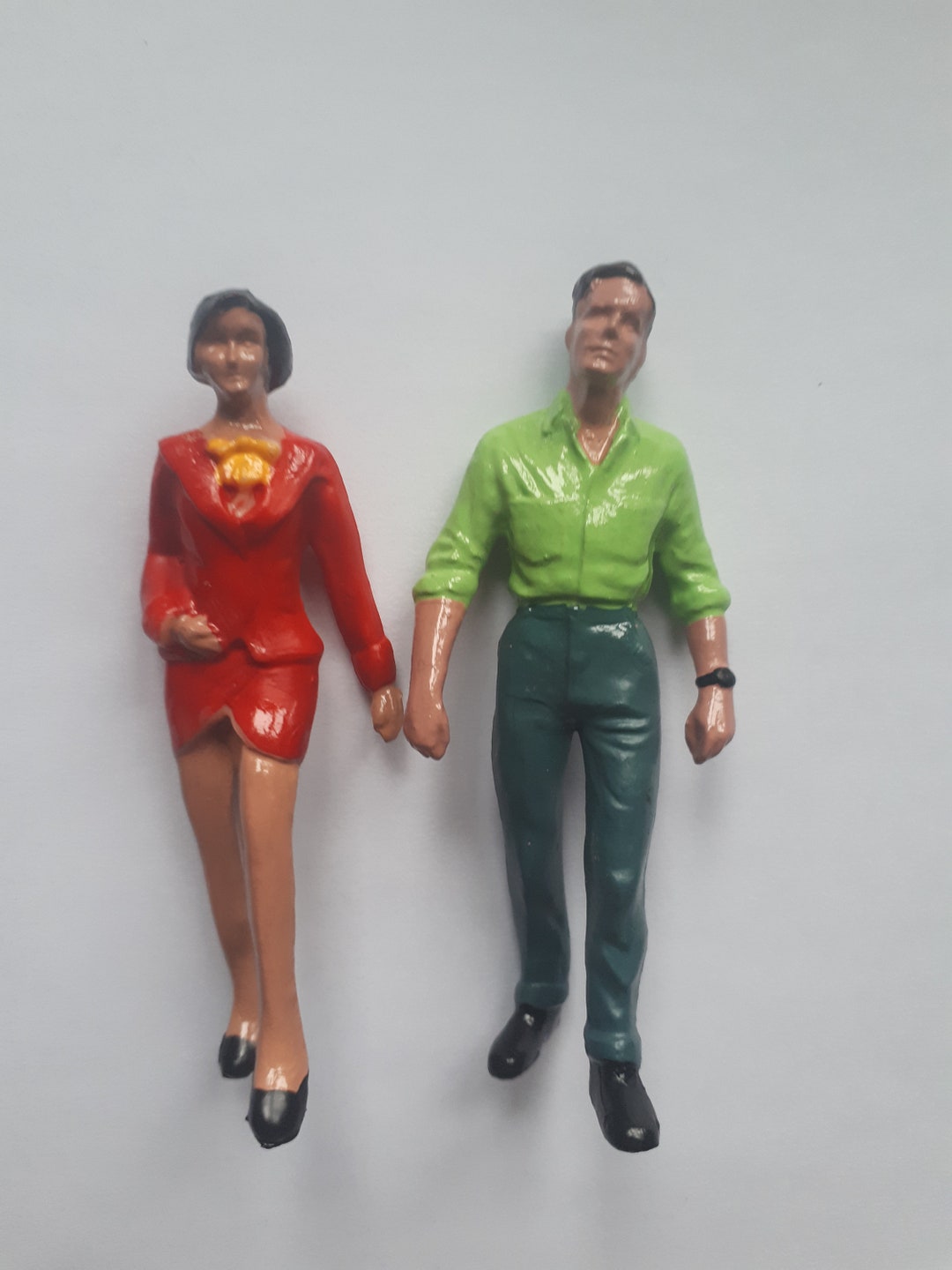 People Couple 1:25 70mm Miniature Mini 2pcs Standing Mexican Scale ...